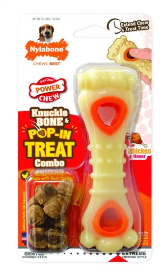 Nylabone Knuckle Bone Pop-in Treat Combo Regular - Pets Warehouse