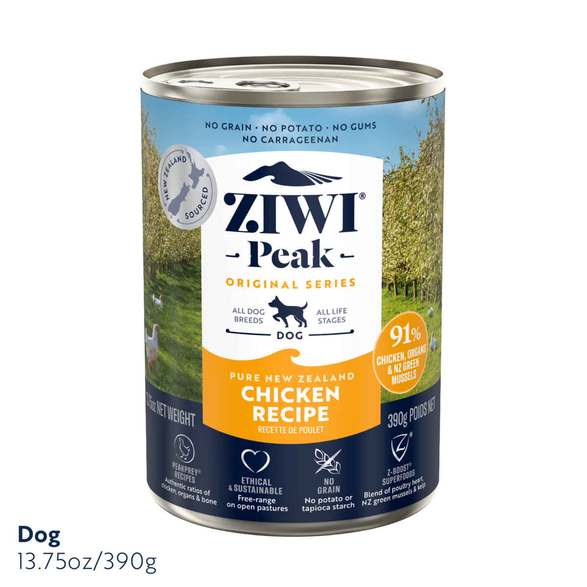 Ziwi Peak Daily Dog Cuisine Chicken Can 390g - Pets Warehouse